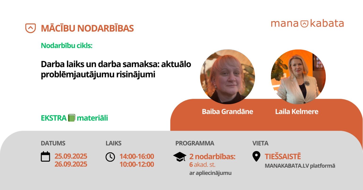 Darba laiks un darba samaksa: aktuālo problēmjautājumu risinājumi ...